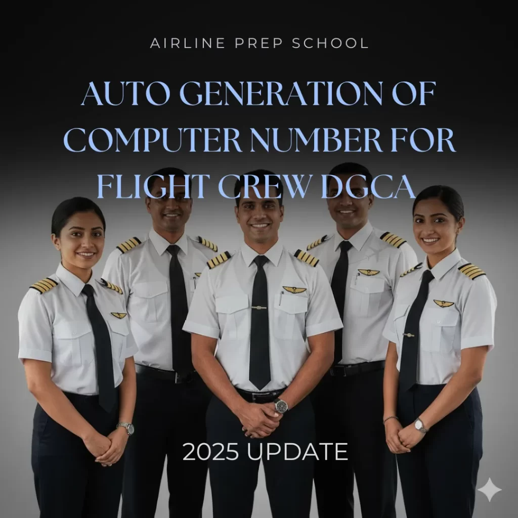 Auto Generation Of Computer Number For Flight Crew DGCA | 2025 Update